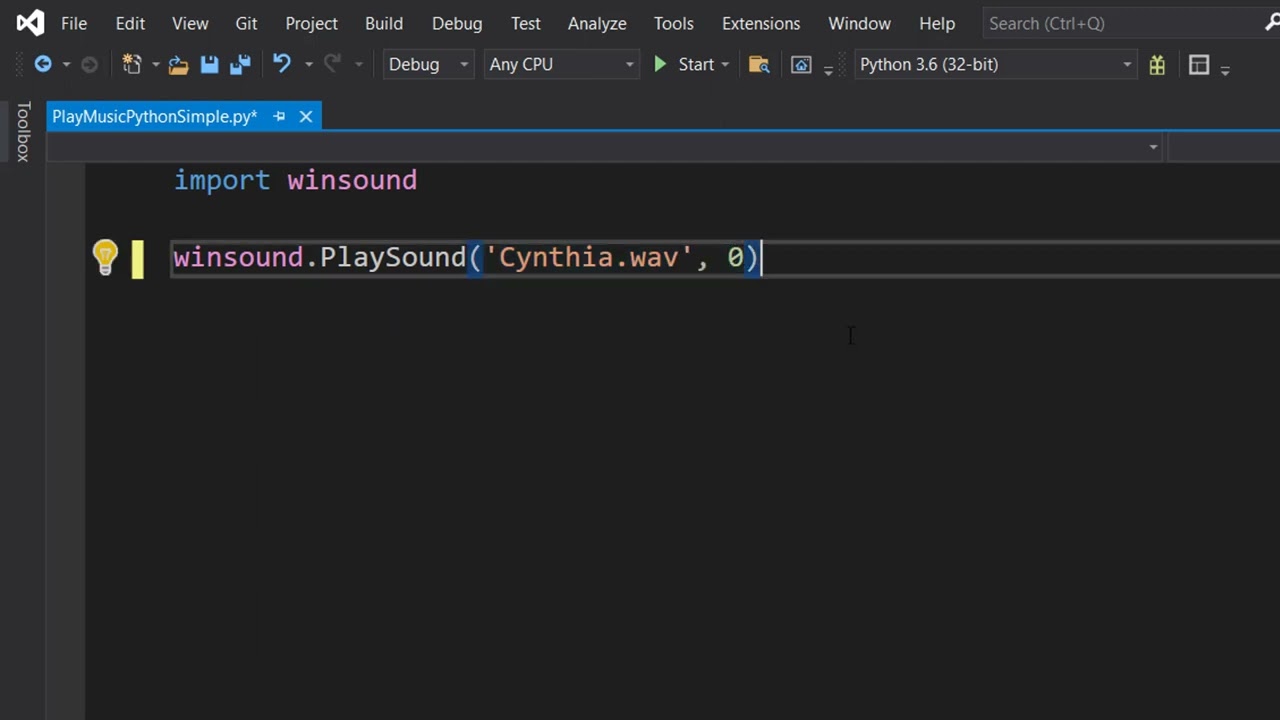 How to Play Music In Python (Simple) (Winsound)