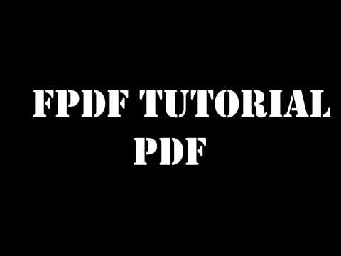 Example 8 - generate report pdf with fpdf using php