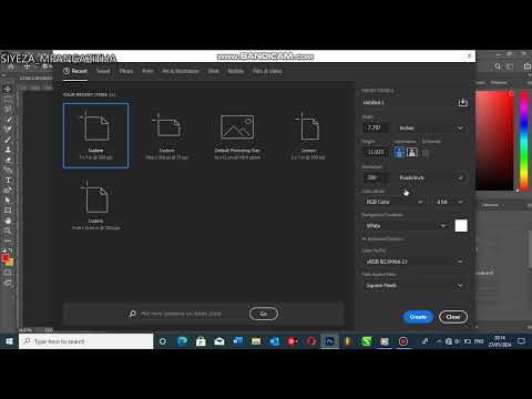 How to create A3 paper size document on photoshop.