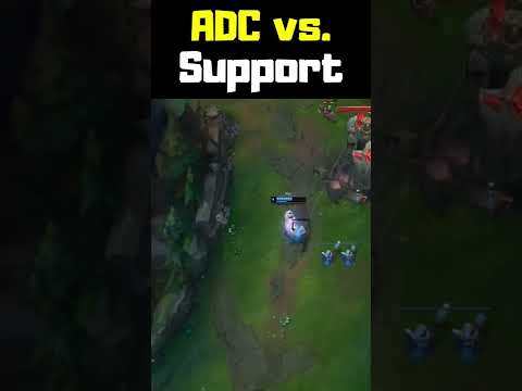 ADC vs. Support - League of Legends #shorts