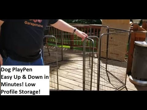 Dog PlayPen, Easy Up & Down in Minutes!