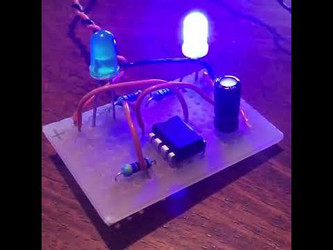 LED blinking using 555 timer ic😉 #shorts #led