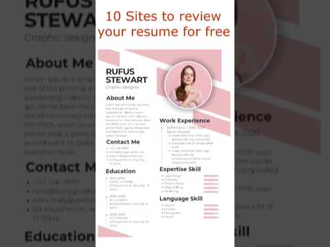 10 sites where you can review your resume for free. #resume