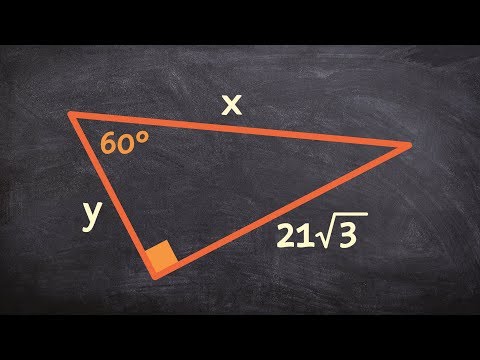 Given the long leg of a special right triangle determine the missing lengths