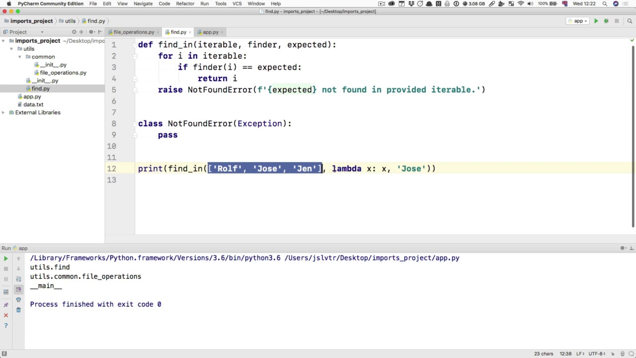 17  Import errors and running as a Python script