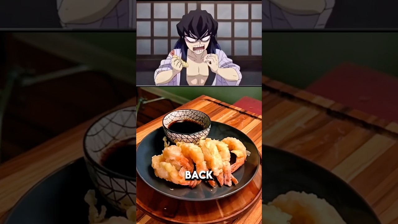 Inosuke’s Shrimp Tempura from Demon Slayer #shorts