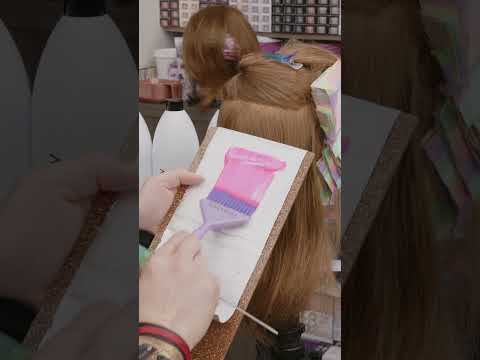 Pink Toner in Bleach one step Rose Gold Hair #GuyTang #Mydentity #Hair