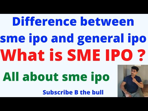 what is sme IPO ? difference between sme ipo and general ipo 👑all about sme ipo @bthebull7554