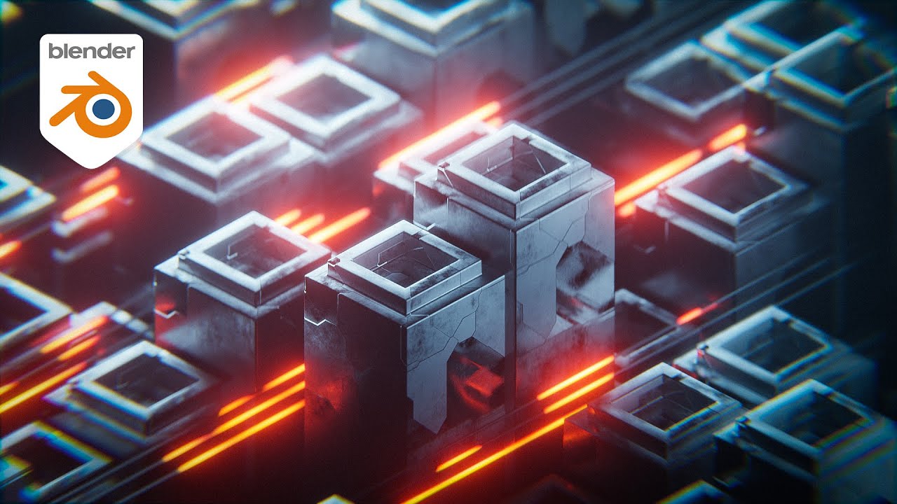 Sci-Fi Animation Loop With Geometry Nodes (Blender 3.4 Tutorial)
