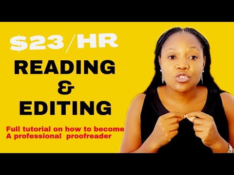 How to proofread Easily from home| EASY ONLINE editing job| $23/hour #proofreadingservices #2000