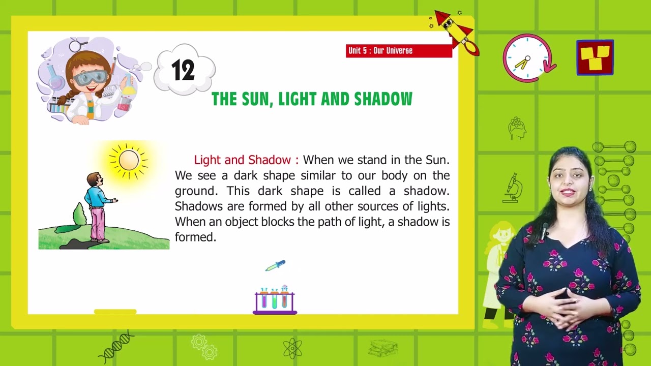 SCIENCE BOOK 2 CHAPTER 12 THE SUN,LIGHT AND SHADOW