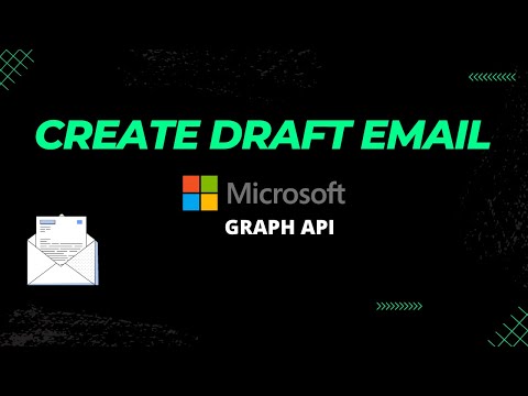 How to create a draft email message using Microsoft Graph REST API | POSTMAN | #microsoft # ...