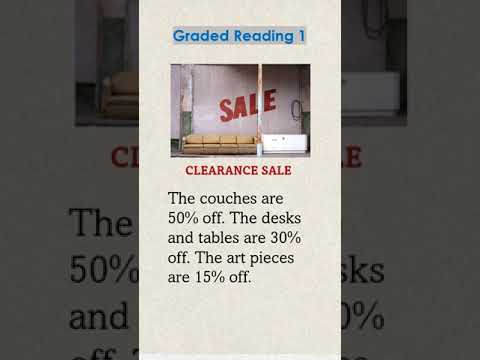 Clearance Sale : Reading 1