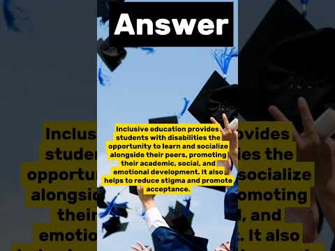 what are the benefits of inclusive education for students with disabilities #foryou #motivation
