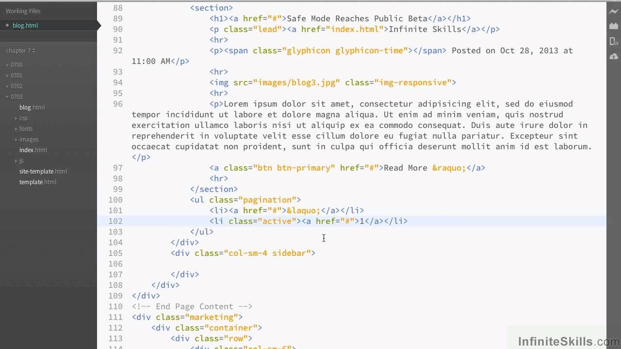 Bootstrap 3 Tutorial | Pagination Component
