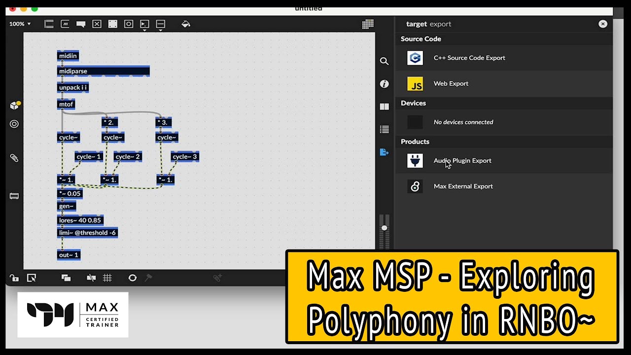Exploring Polyphony in RNBO~ - Max MSP Tutorial