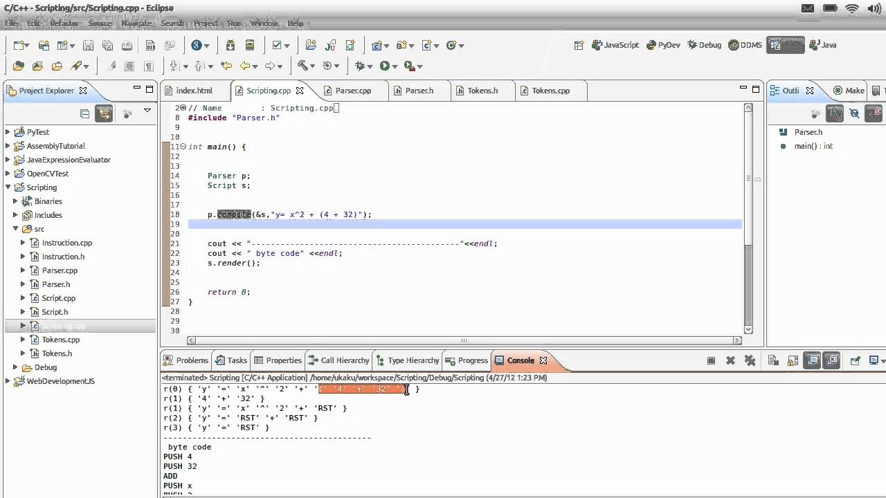 Writing a Scripting Language 01