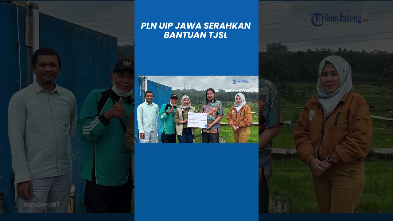PLN UIP Jawa Serahkan Bantuan TJSL untuk Pengadaan Saluran Air Bersih di Desa Kandangan