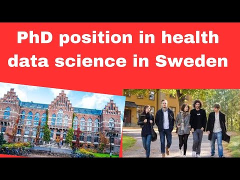 PhD scholarship in health data science in Sweden #education #scholarship