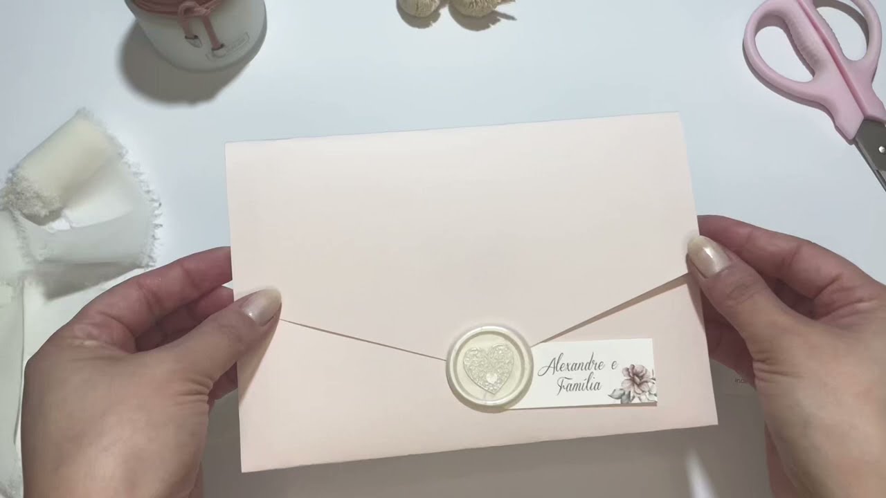 Convite de Casamento Algodão Doce