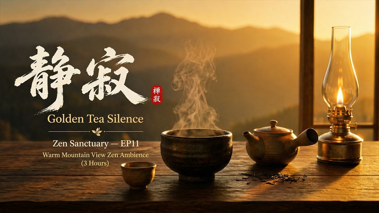 Zen Sanctuary — EP11 | 静寂 | Golden Tea Silence | Deep Calm & Relaxation · 깊은 안정과 편안한 휴식