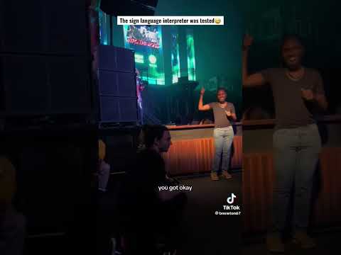 He puts the Sign Language Interpreter to Test
