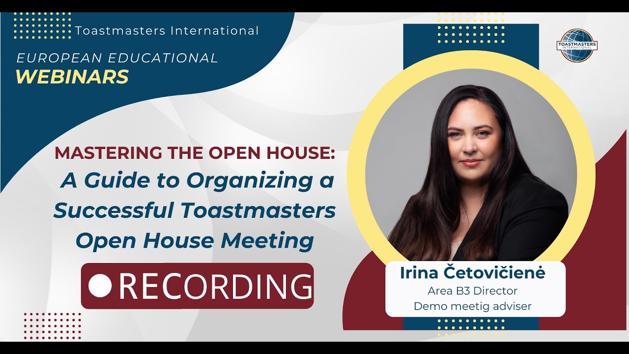 Mastering the Open House: A Guide to Organizing a Successful Toastmasters Open House Meeting