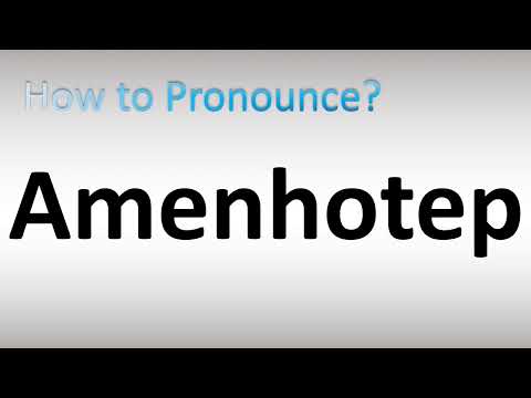How to Pronounce Amenhotep