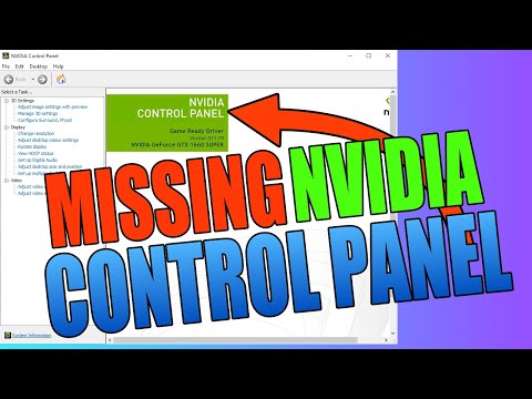 FIX NVIDIA Control Panel Missing In Windows 10