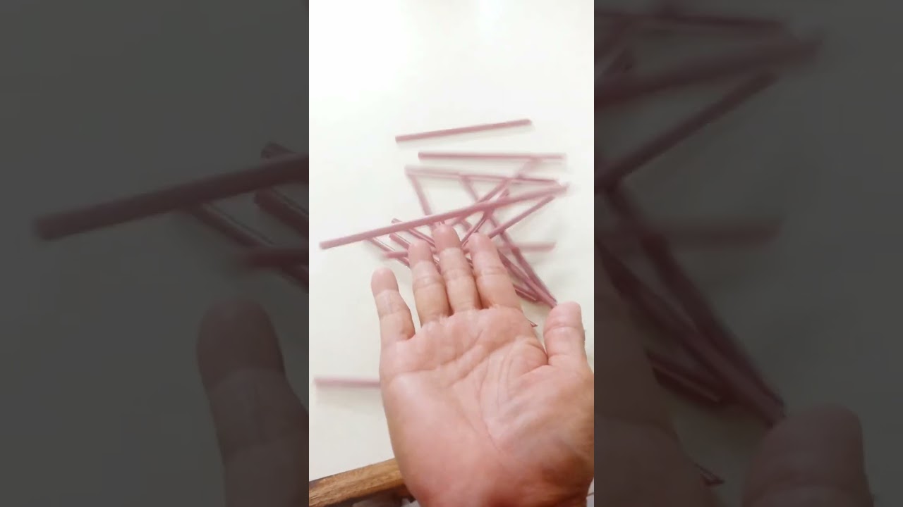 Like Magic! Reverse Video With Straws #shorts