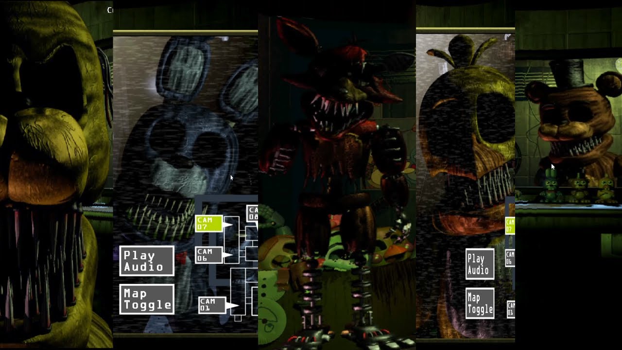 I Played FNaF 3 With ALL Phantom Sinister Animatronics!