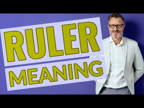 Ruler | Definition of ruler