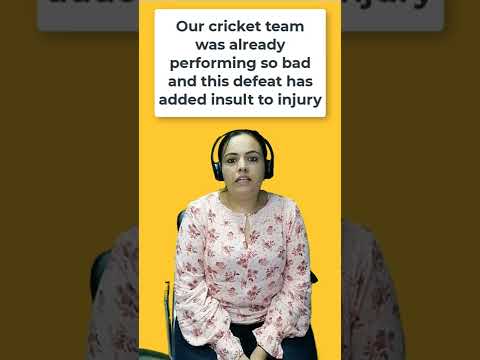#idioms in English "to add insult to injury" meaning, example| Hindi| #shorts #englishacademy