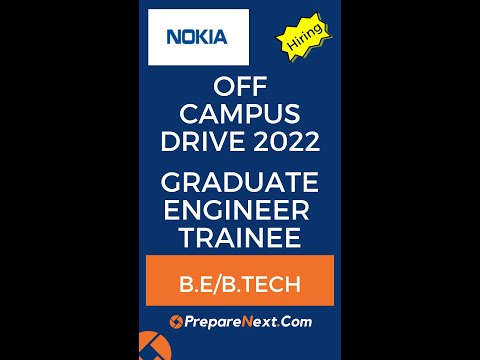 Graduate Engineer Trainee | Nokia Off Campus Drive 2022 | Noida