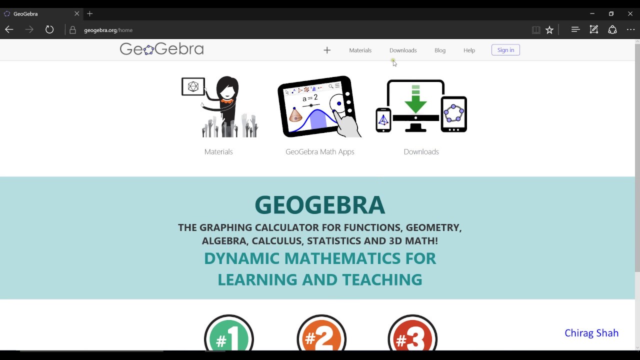 Geogebra Tutorial - Introduction