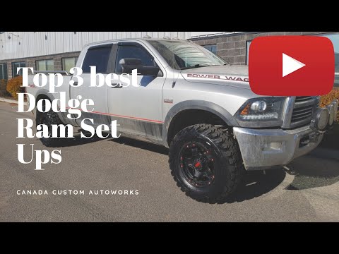 Top 3 Dodge Ram 1500/2500/3500 wheel and tire setups