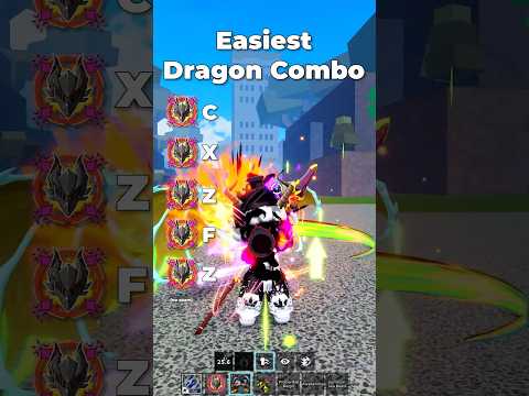 Very easy dragon update combo #roblox #bloxfruits