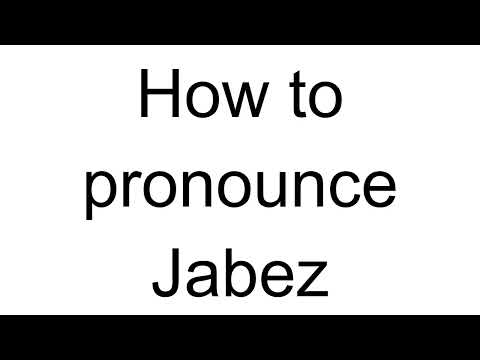 How to Pronounce Jabez (English)