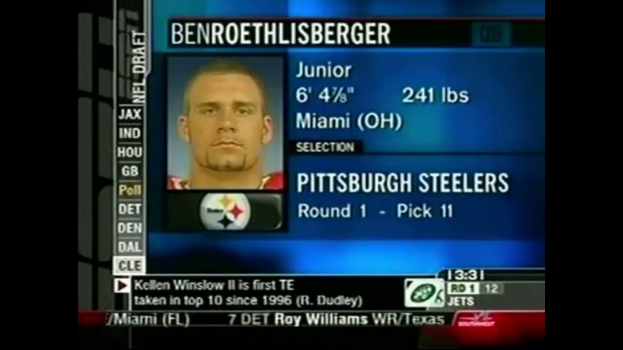 Steelers Select QB Ben Roethlisberger (2004 NFL Draft)