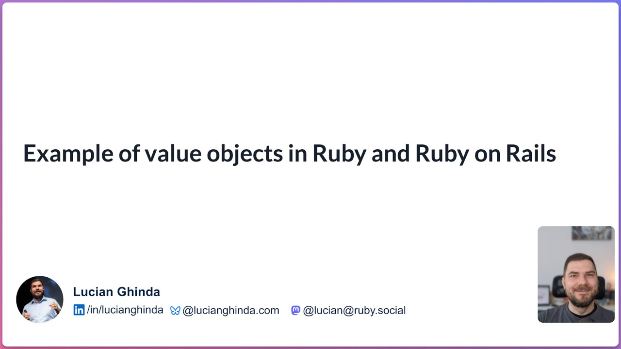 Example of value objects using Ruby's Data class