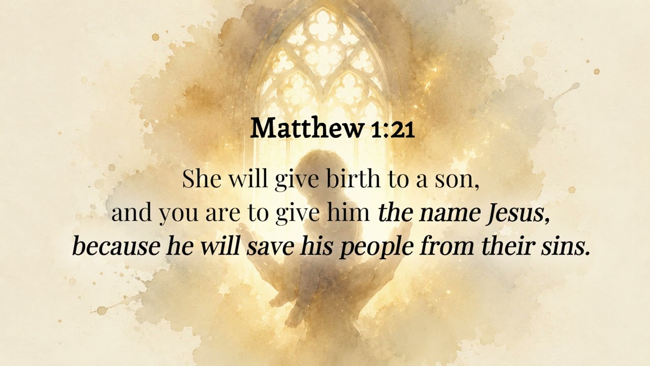 Matthew 1:21 | Bible Memory Verse Music, Bible Song, Christian Music