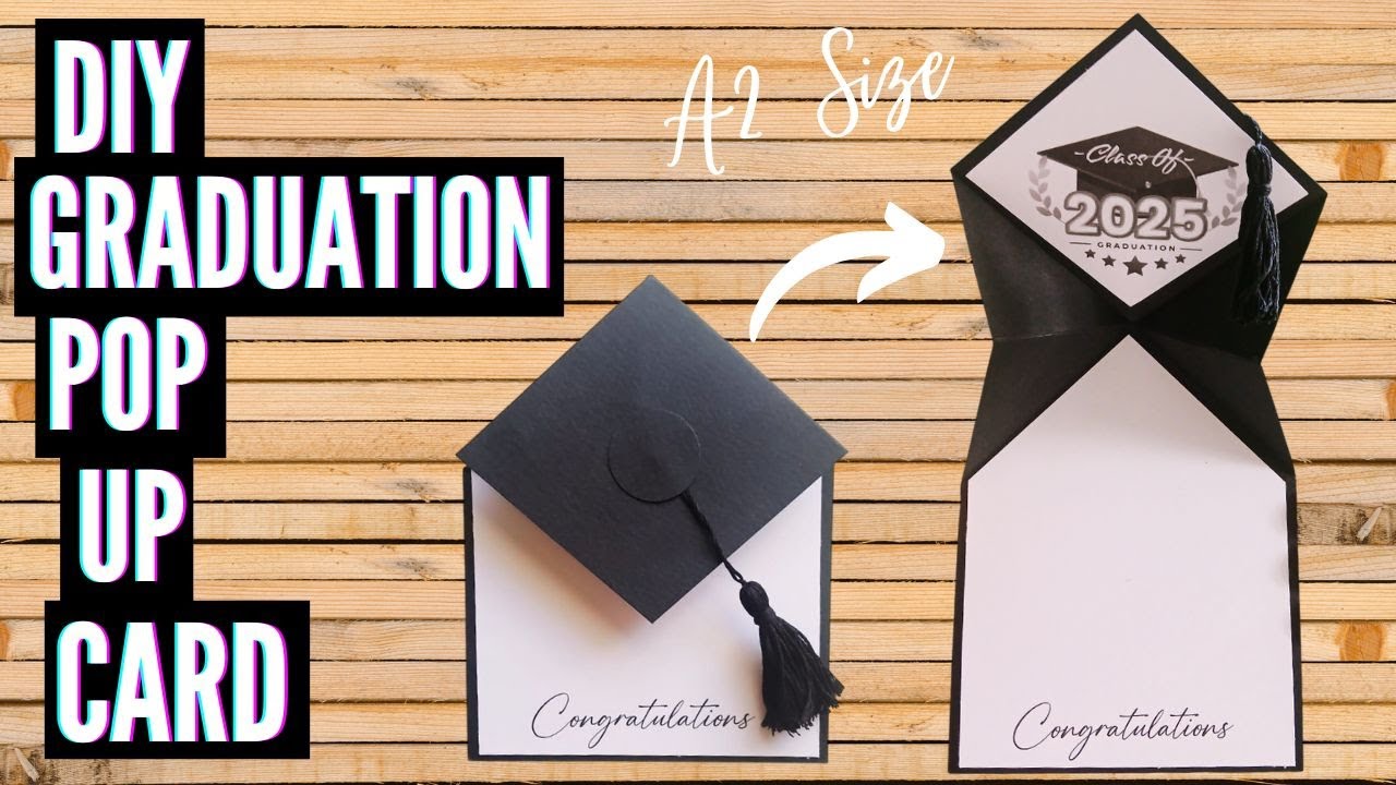 Easy DIY Graduation Card | Fun Fold Card | Handmade Grad gift | Card Making Tutorial