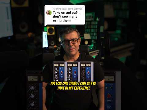 Talking API equalizers #mixing #mixingandmastering #audio