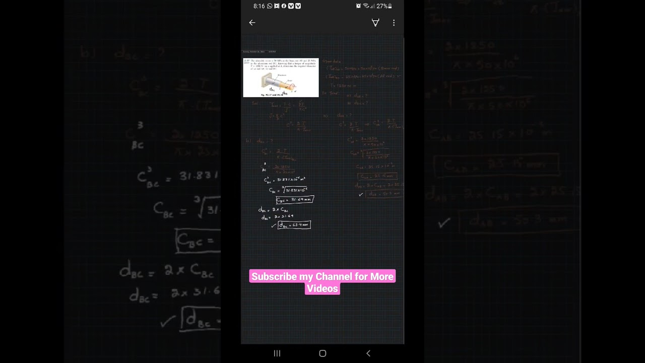 Ch 3| Torsion | Mechanics of Materials Beer and Johnston|