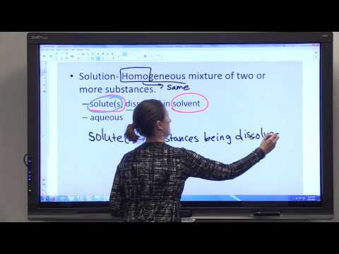 Solutions & Dilutions - Definitions