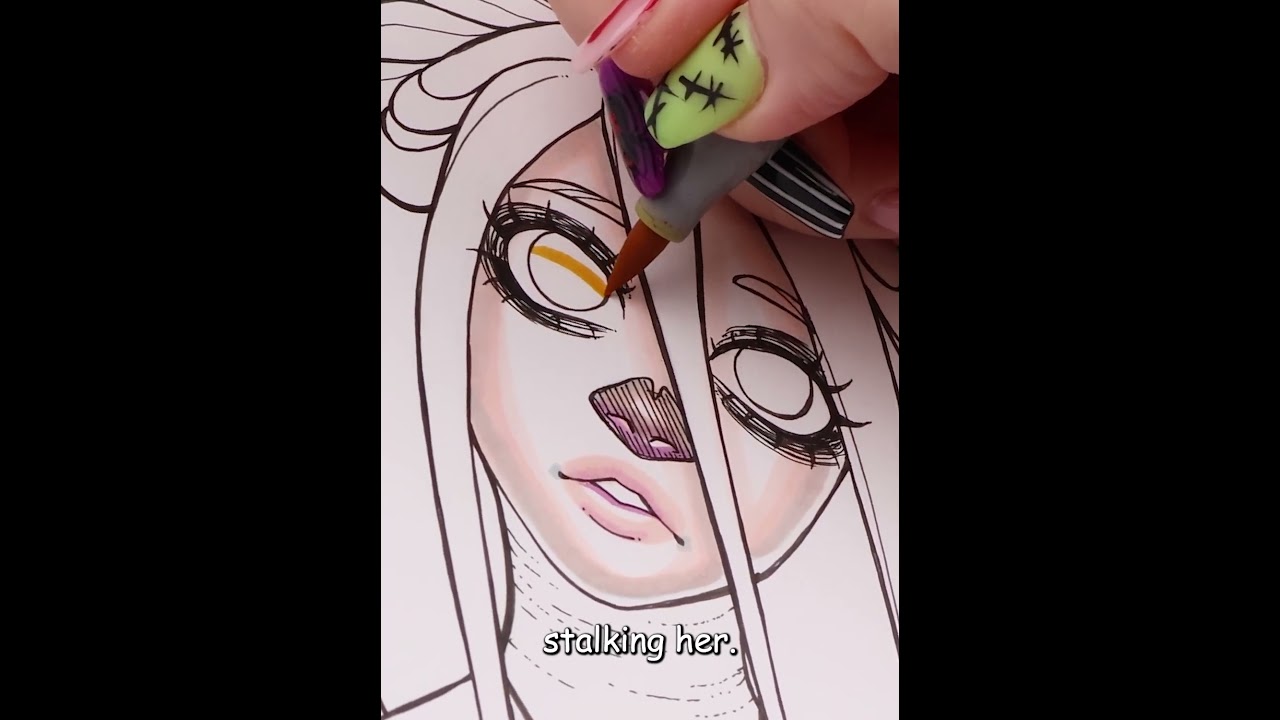 Drawing a Spooky Banshee for Frightober 2023