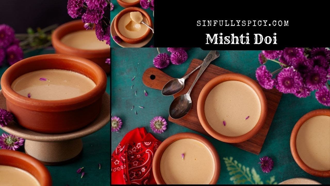 Mishti doi - 4 ingredient Bengali Sweet Yogurt Dessert. Easy Peasy Recipe