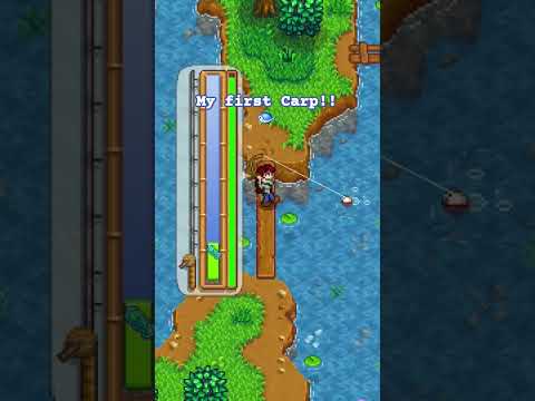 first carp of my perfection run, making progress ๐ #stardewvalley #concernedape #fishing #gameplay