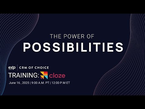 The Power of Possibilities: CRM Training - Cloze Training