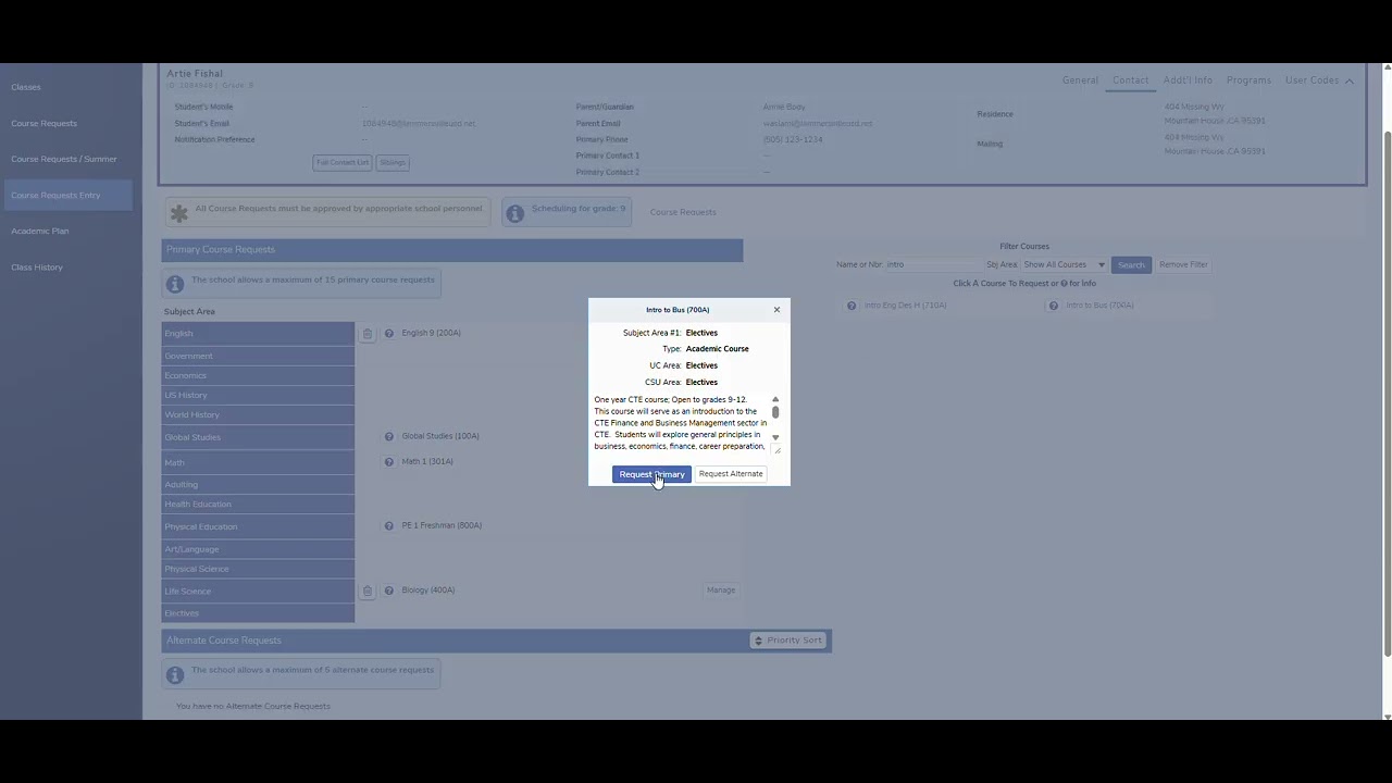 HOW TO: Enter Courses In Aeries